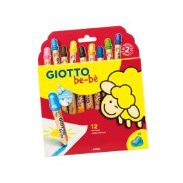 Barvice GIOTTO be-bè komplet 12 barv - velike debele barvice za otroke ...