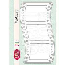 Craft & You Design rezalna šablona (8x14cm) - "Film strip", filmski ...