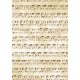 Transparentni papir z vzorcem A4 - glasbene note