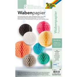 Papir satovje 33x40cm, 8kos - pastelni odtenki